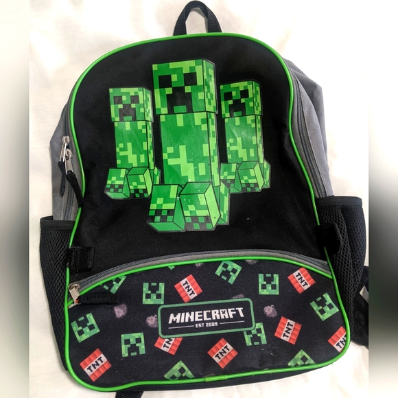 Bioworld | Accessories | Minecraft Kids 6 Inch Creepers Backpack | Poshmark